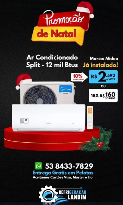 Ar Condicionado Split Midea 12.000 BTUs - Natal - Ar-condicionados ...