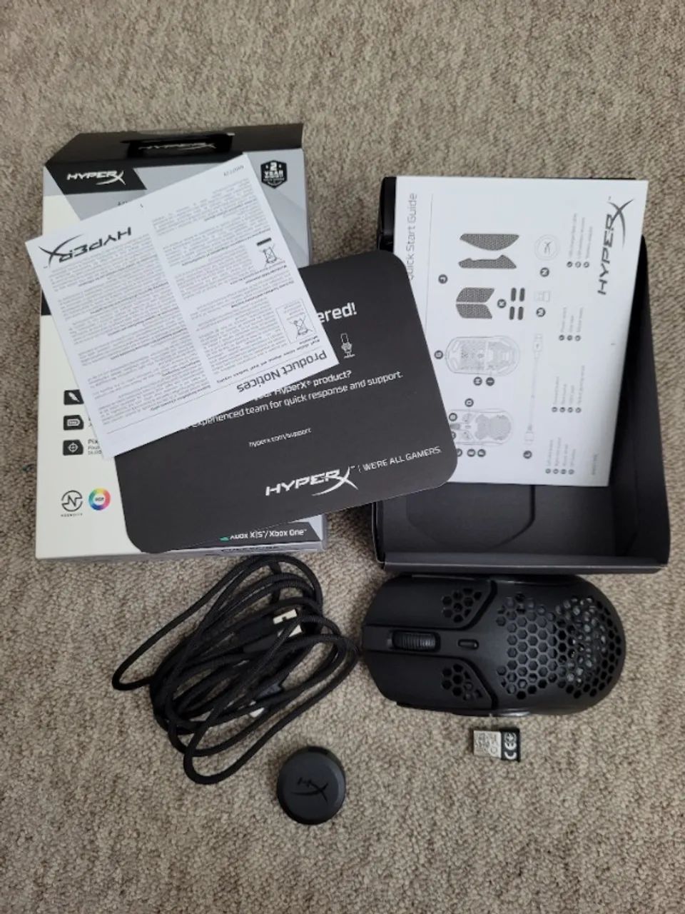 MOUSE GAMER SEM FIO HYPERX HASTE 6 BOTOES PRETO - Periféricos e ...