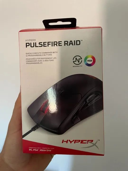Mouse Gamer HyperX Pulsefire Raid RGB 16000DPI HX-MC005B, PRETO - Periféricos e Acessórios de ...
