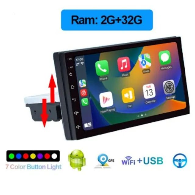 "central multimidia 1 din android" no Brasil