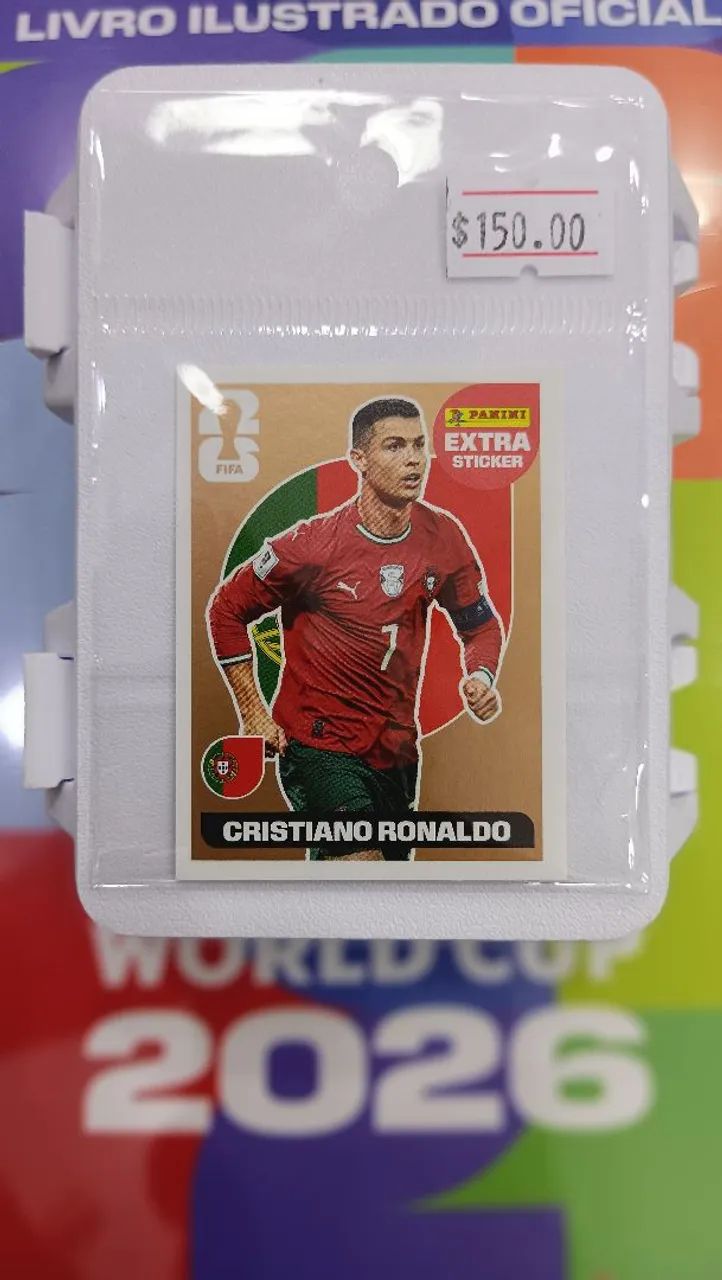 Figurinha Extra Sticker Cristiano Ronaldo Bronze - Copa do Mundo 2026 ...