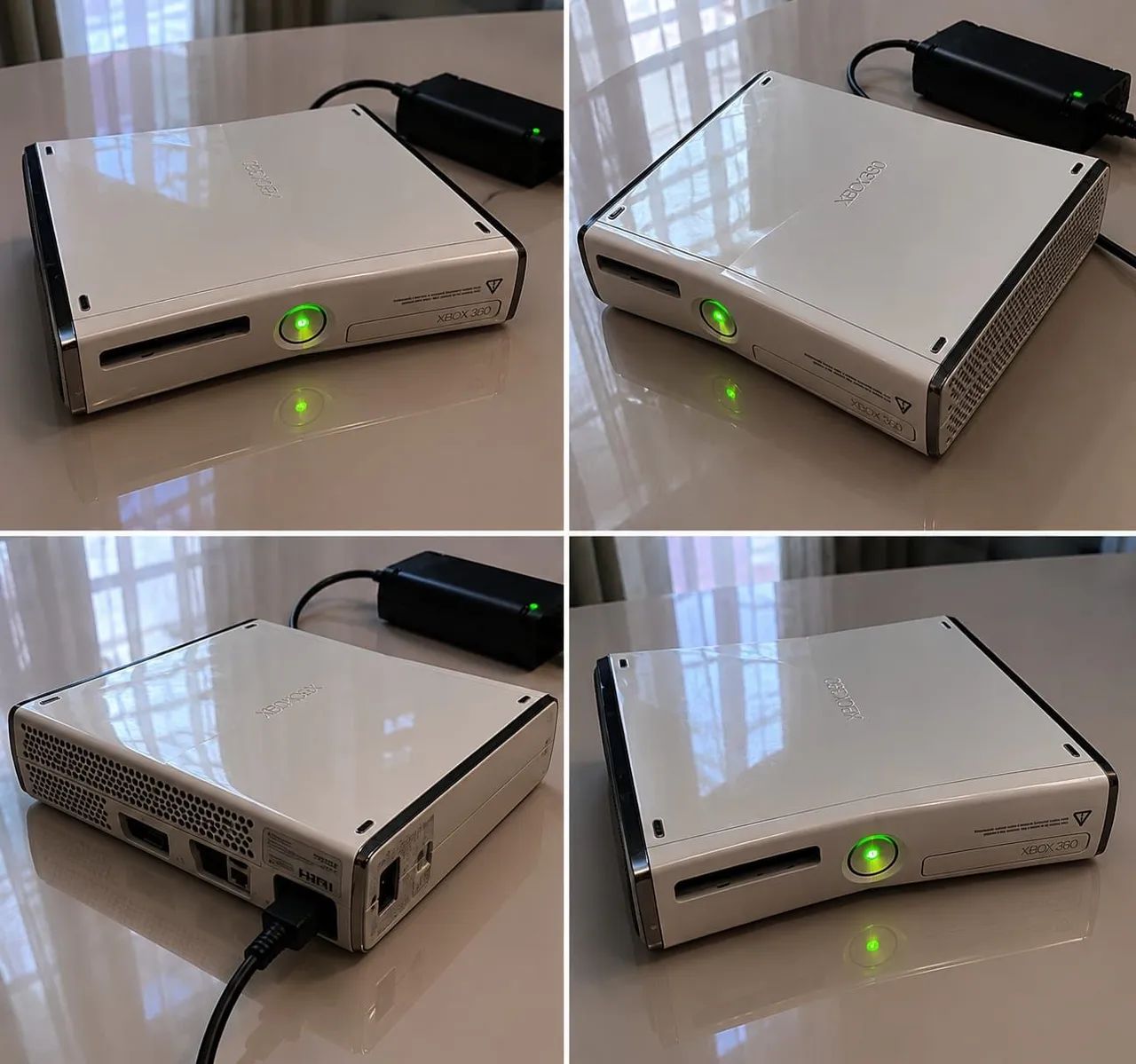 Xbox 360 Original Modelo Slim Fat +60 jogos +Fonte com cabos e um kit ...