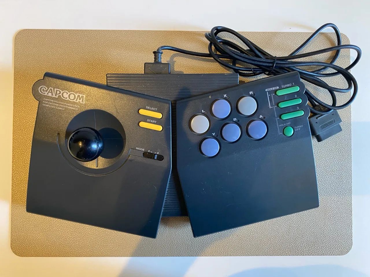 Controle Arcade Capcom Fighter Power Stick - Para Super Nintendo ...