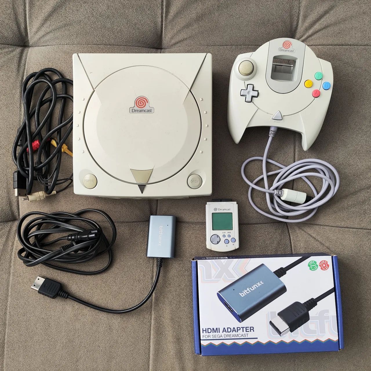 Dreamcast completo com GDEMU e adaptador Bitfunx - Consoles de Vídeo Game - Jardim Estrela D ...