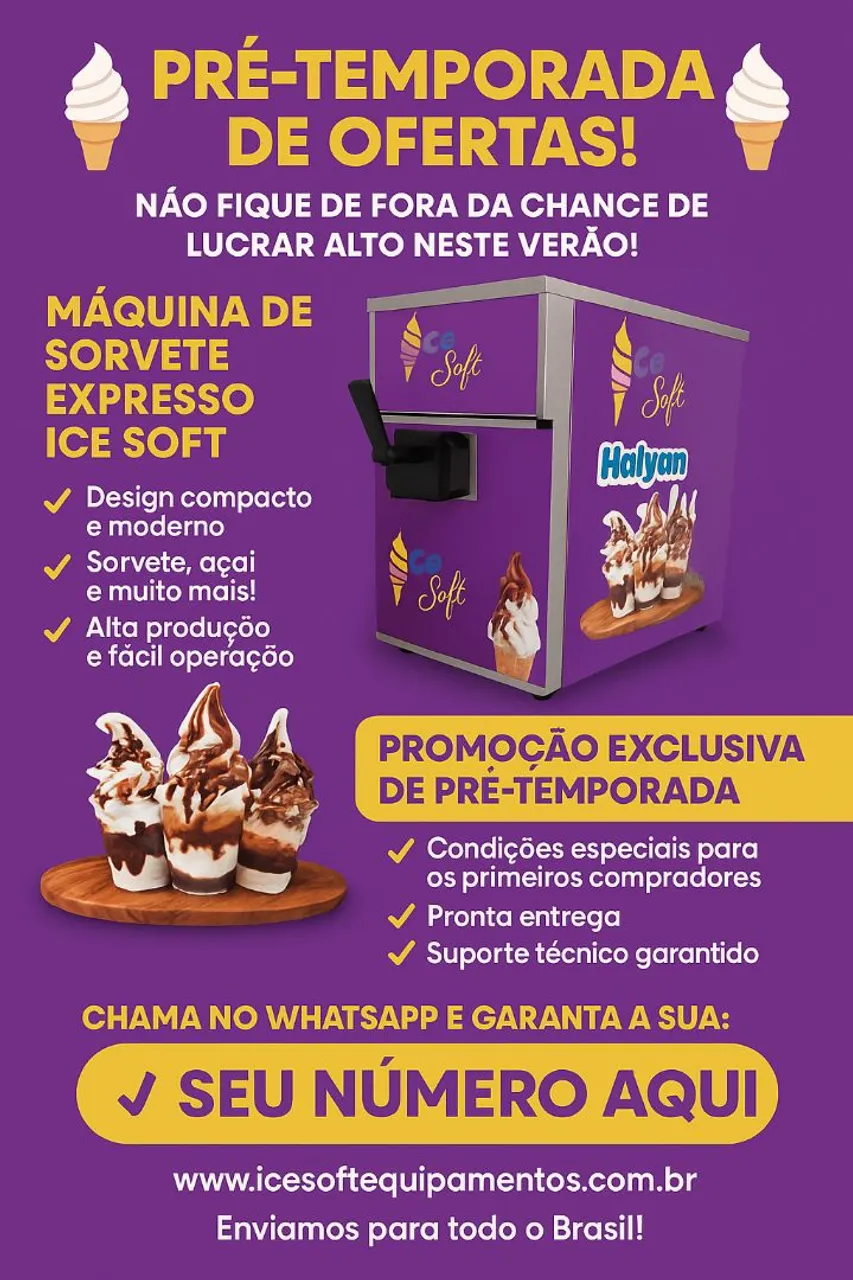 "maquina de sorvete expresso" no Brasil