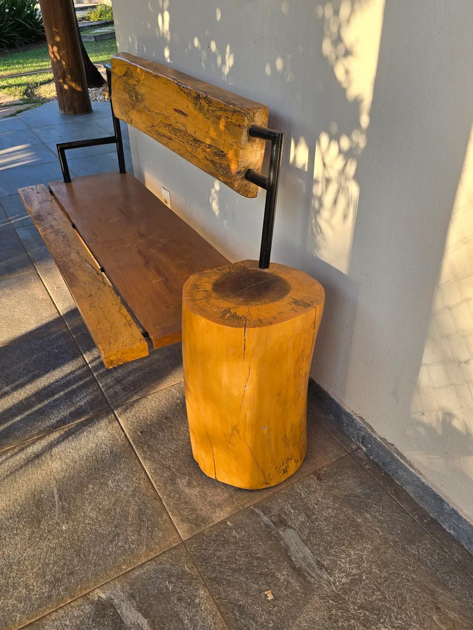 "bancos rusticos de madeira" no Brasil