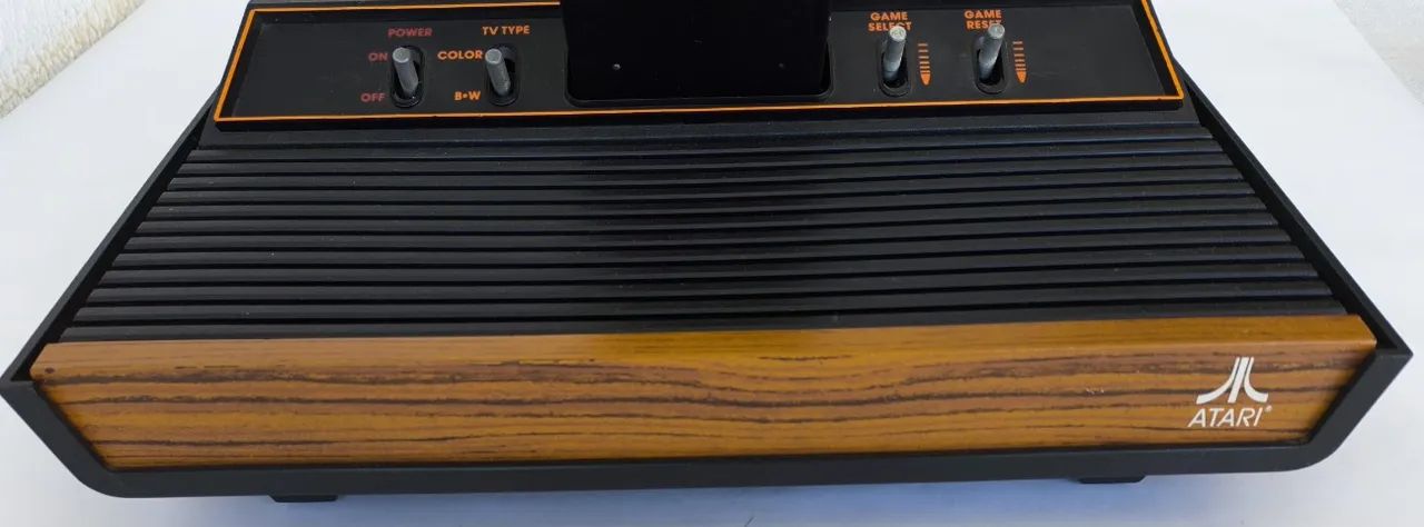 Console Frete Madeira Atari 2600 Woody - 2 Joystick + Everdrive Uno ...