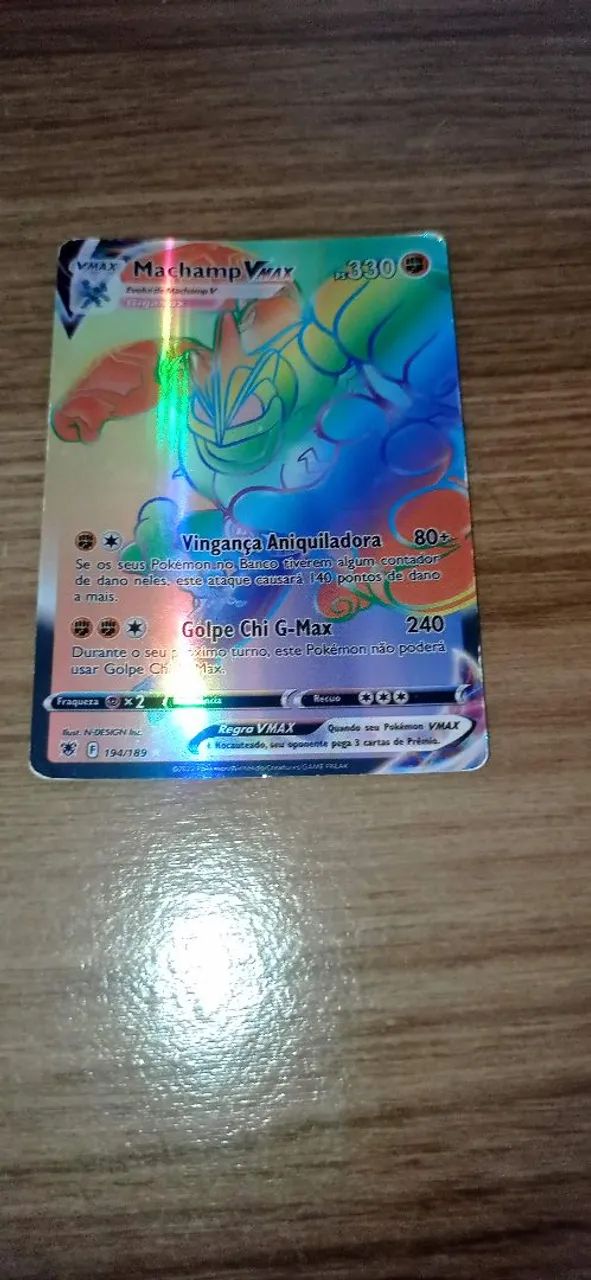 Carta Pokémon Machamp VMAX - 194/189 - Hobbies e coleções - São Dimas ...