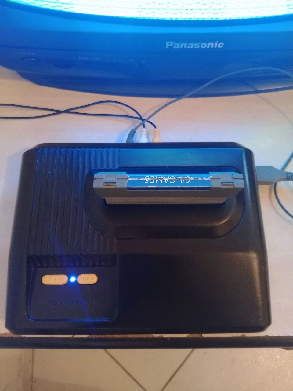 Dynavision com 1 controle 1 flash gun 2 cartucho (64,30 jogos) com ...