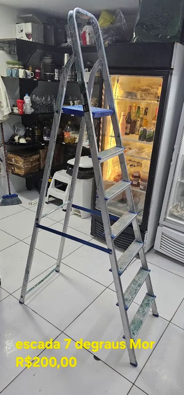 ESCADA ALUMÍNIO 7 DEGRAUS - Ferramentas de Construção - Boa Viagem ...