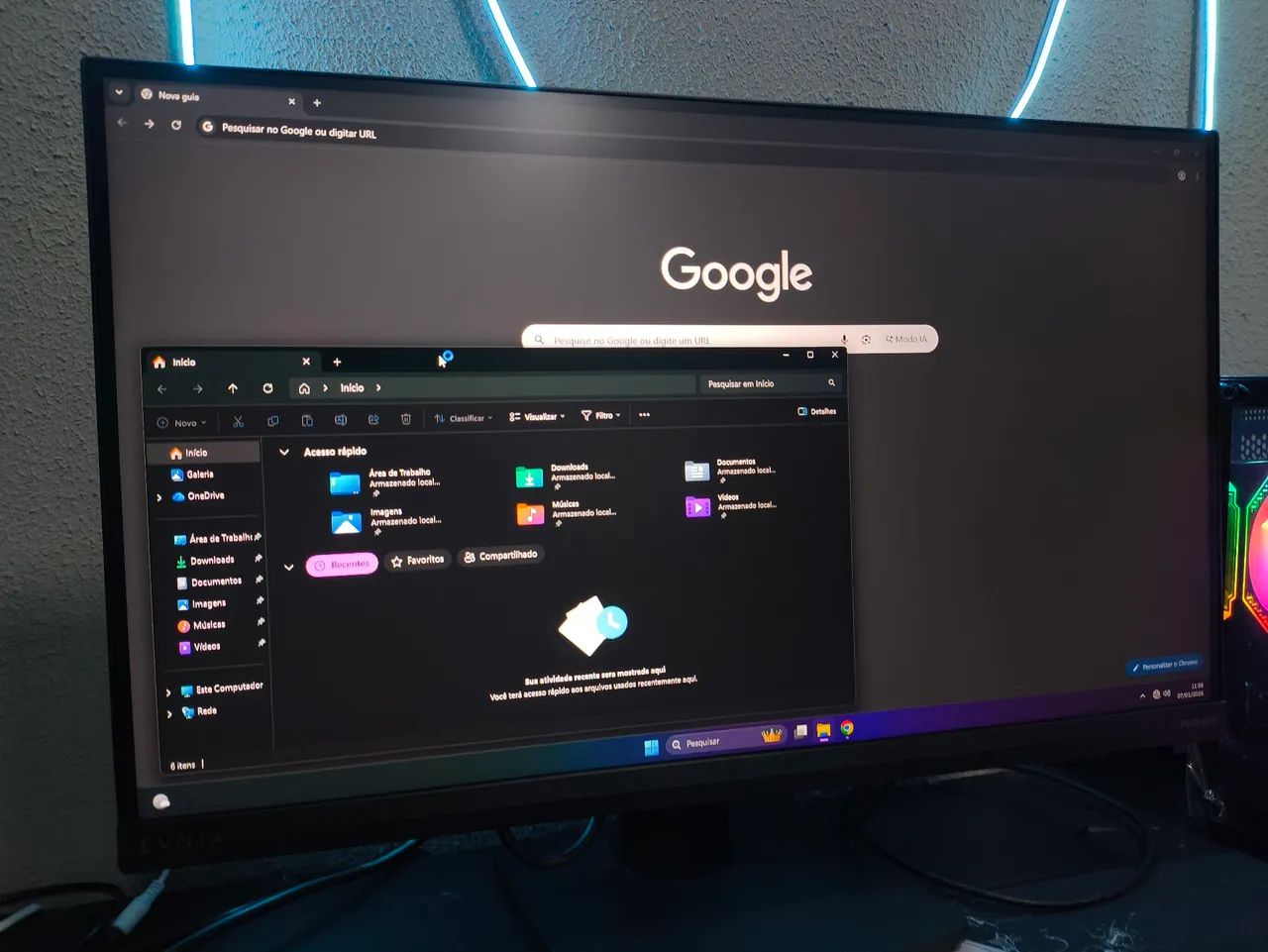 Monitor 27 polegadas IPS fullhd 180hz Vira vertical sem caixa top ...