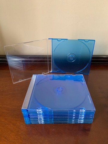 30 CD BOX SLIM (AZUL) CAPA/CAPINHA DE CD/DVD - CDs, DVDs etc - Lourdes, Belo Horizonte ...