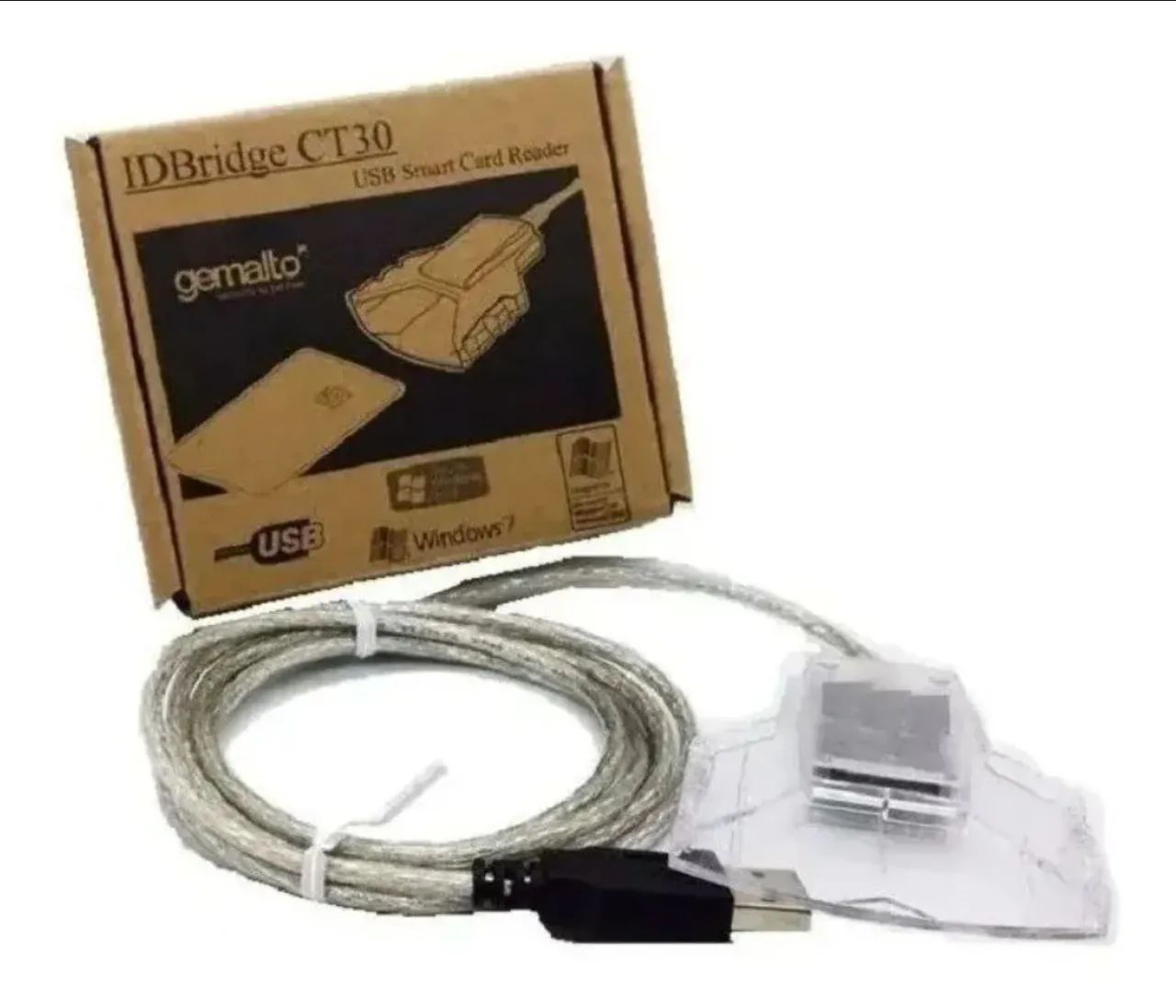 Leitor de Cartão Inteligente USB Gemalto PC USB-TR - Lacrado na Caixa ...