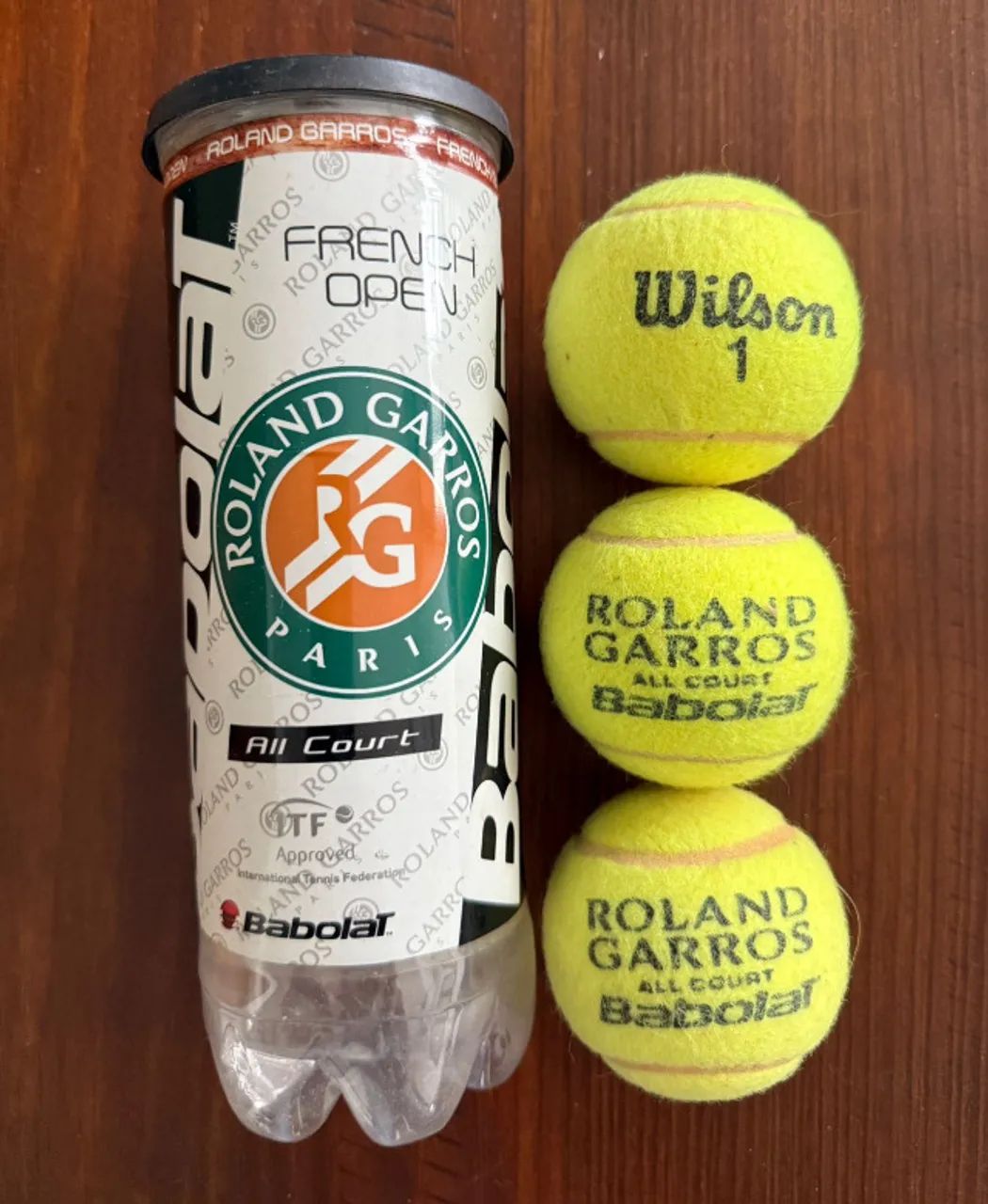 Bolas Tênis Babolat Roland Garros - Pack 03 Bolas - 01 Tubo - Esportes ...