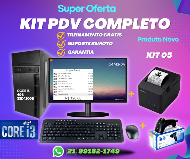"kit pdv computador" no Brasil