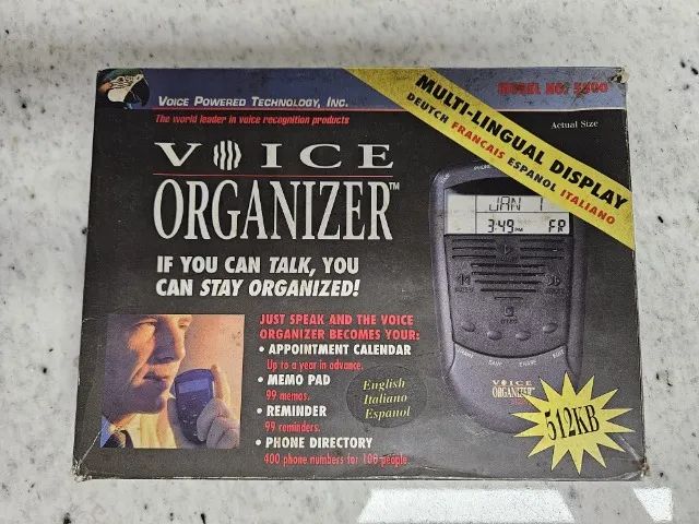 Gravador De Voz 512kb Voice Organizer 5300 Para Colecionador ...