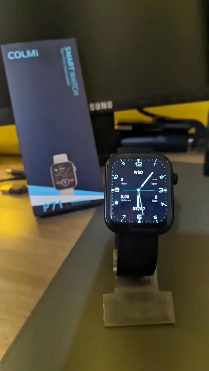 Smartwatch Colmi P71 preto NOVO - Smartwatches - Vassouras 1402213211 | OLX