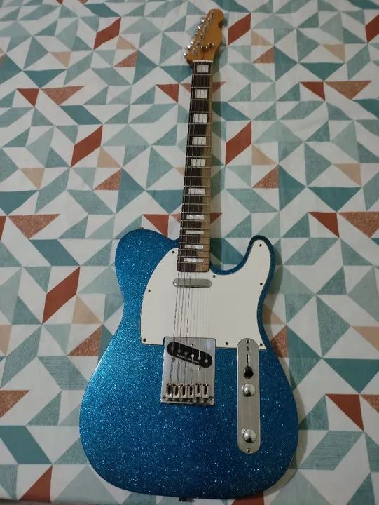 Guitarra Elétrica Telecaster Azul Glitter - Instrumentos musicais ...