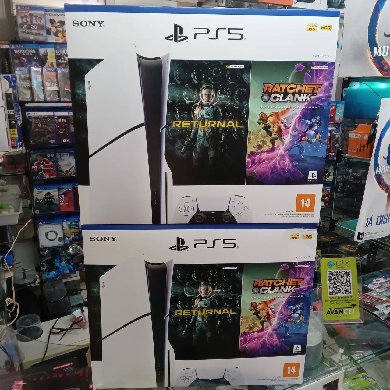 Ps5, PlayStation 5 slin 1tb com leitor de disco e 2 jogos - Consoles de Vídeo Game - Ceilândia ...