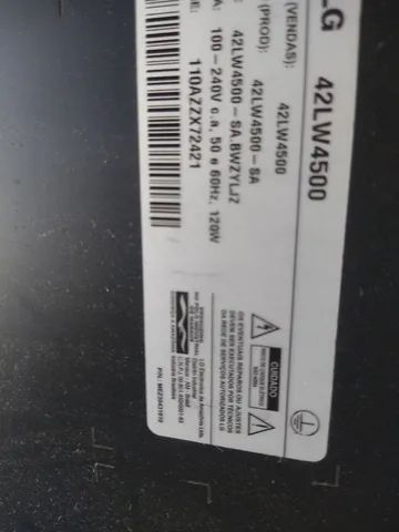 "tela de tv lg 42 polegadas" no Brasil
