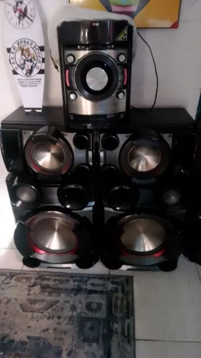 Som LG Xmetal Bass cm9530 Completo com Design Moderno - Aparelhos de ...