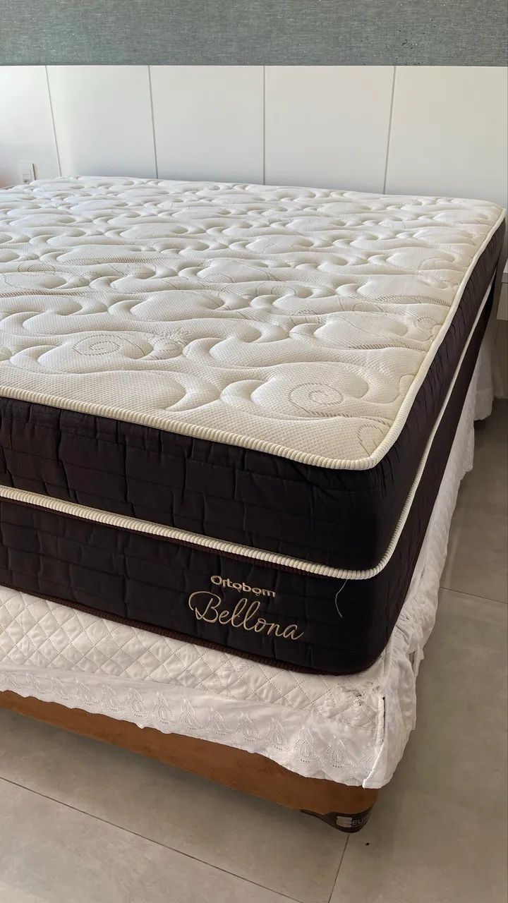 Colchão Ortobom Bellona king Size e cama box Baú - Camas e Colchões ...