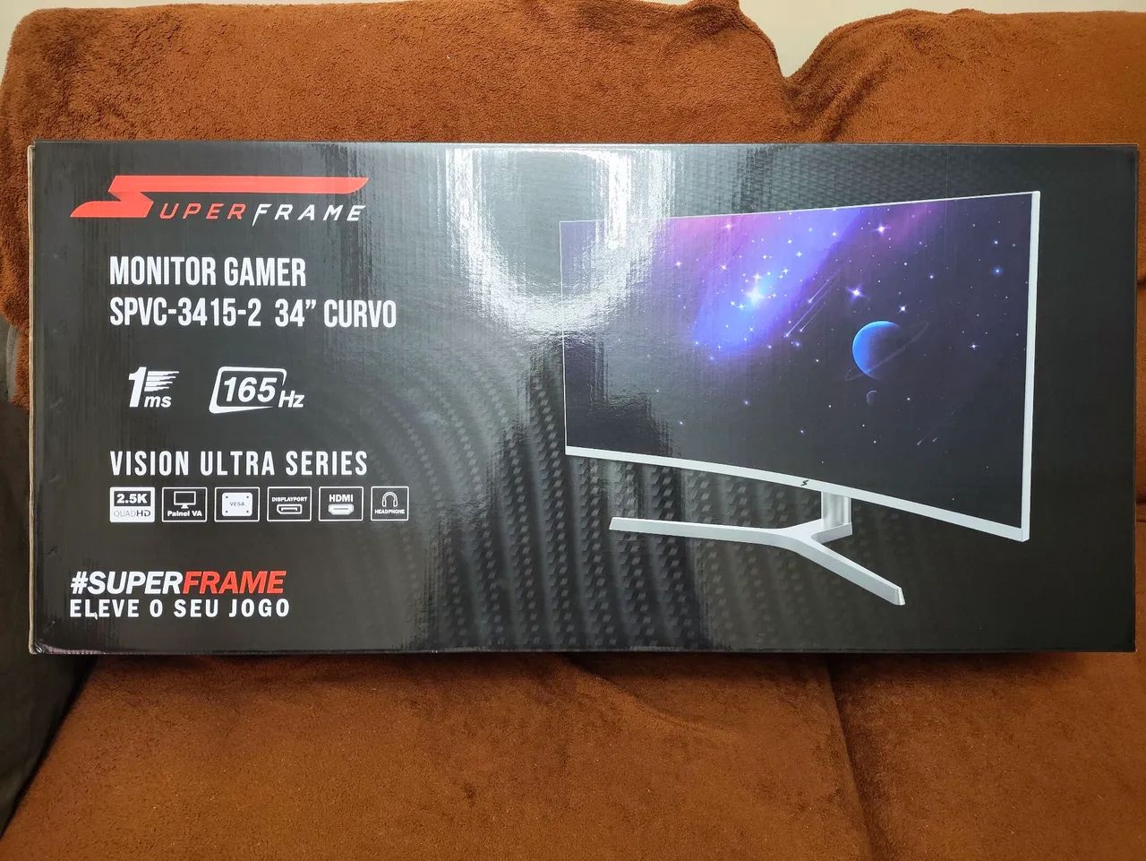 Monitor Gamer Curvo 34'' SuperFrame vision ultra 165Hz 1ms nota e ...