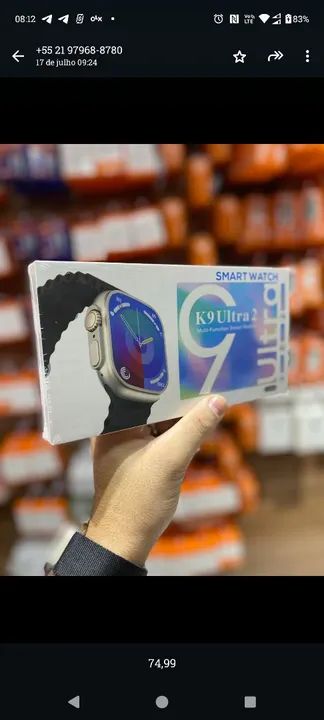 Smartwatch K9 ultra 2 - Smartwatches - Campo Grande, Rio de Janeiro ...