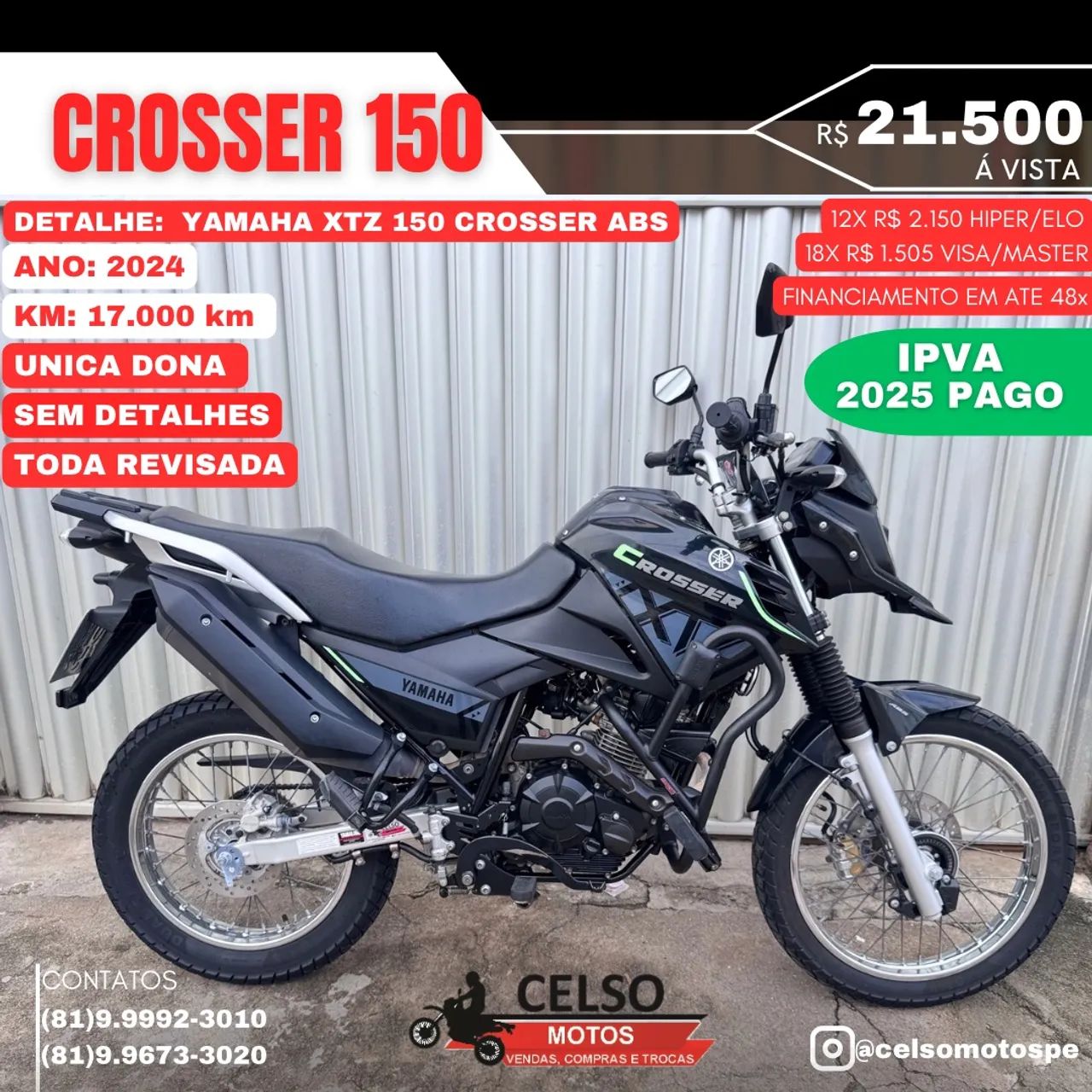 YAMAHA 150 CROSSER S FLEX 2024 - 1421461066 | OLX