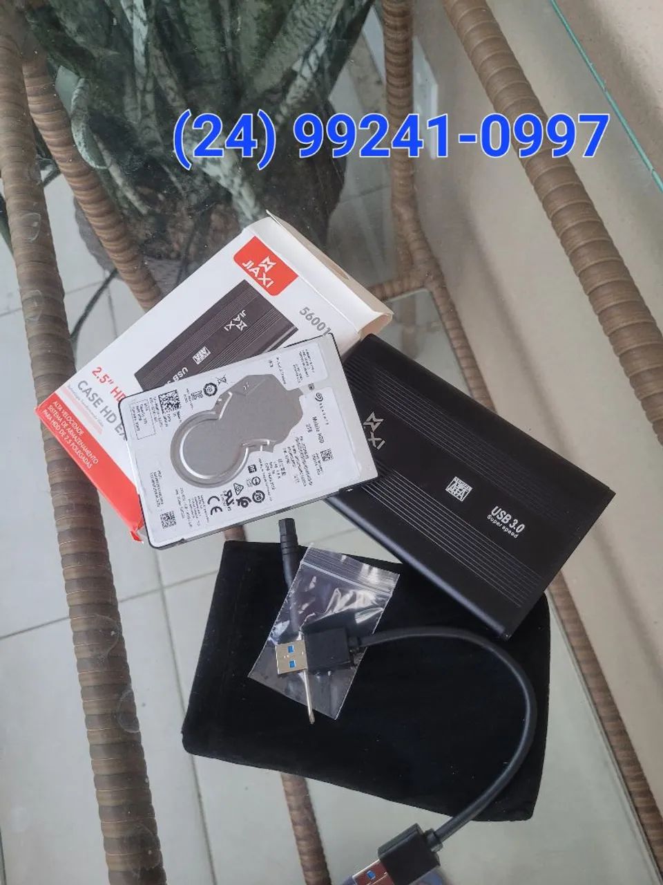 HD Externo 2 TBs Seagate Mobile Original Saúde 100% com Case USB 3.0 ...