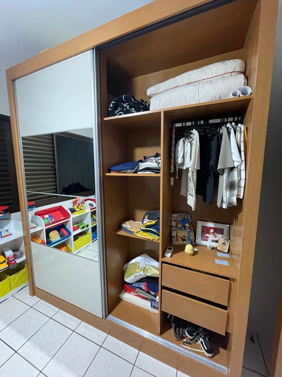 Guarda-Roupas Casal 2 portas de correr em MDP - Armários e Guarda ...