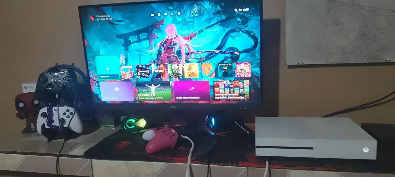 Xbox one s + monitor AOC 144HZ - Consoles de Vídeo Game - Pilar do Sul ...