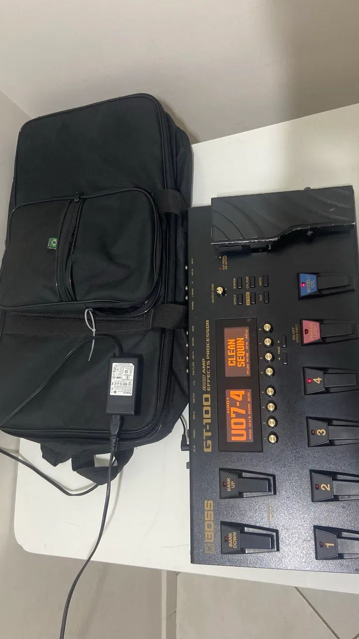 PEDALEIRA BOSS GT-100 + Bag + Fonte original Roland - Instrumentos ...