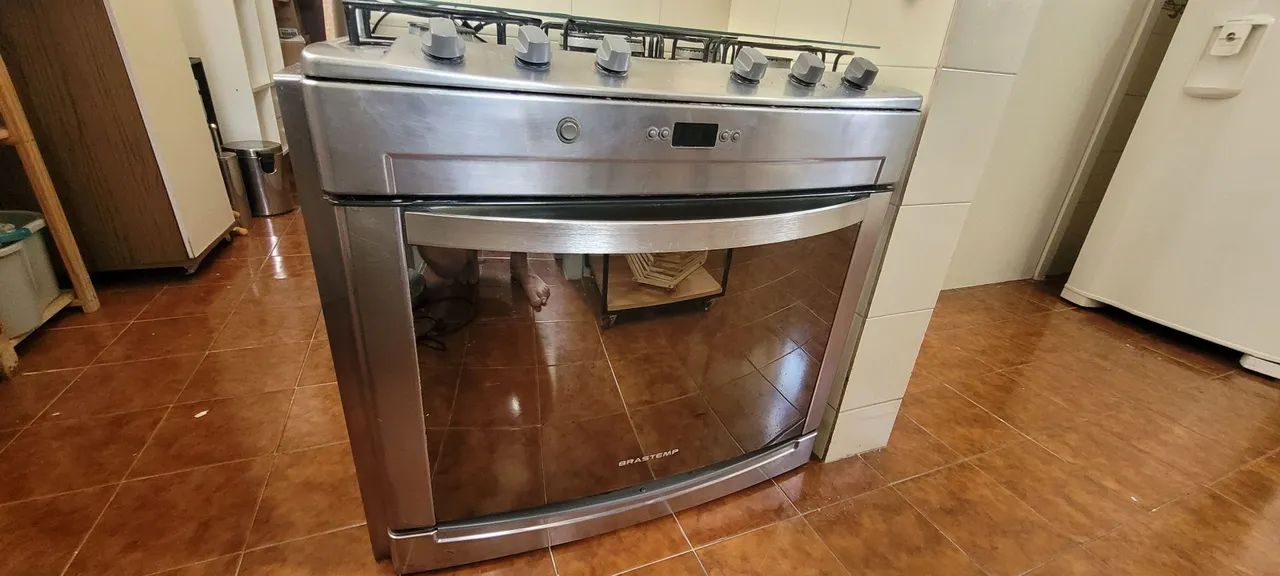 Fogão Brastemp 5 Bocas com Forno - inox (DE EMBUTIR) - Fogões e Fornos ...
