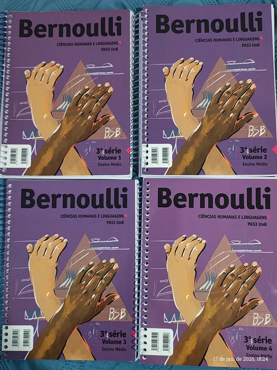 Livros Bernoulli - PAS3 UnB - Volume 1, 2, 3 e 4. - Livros e revistas ...