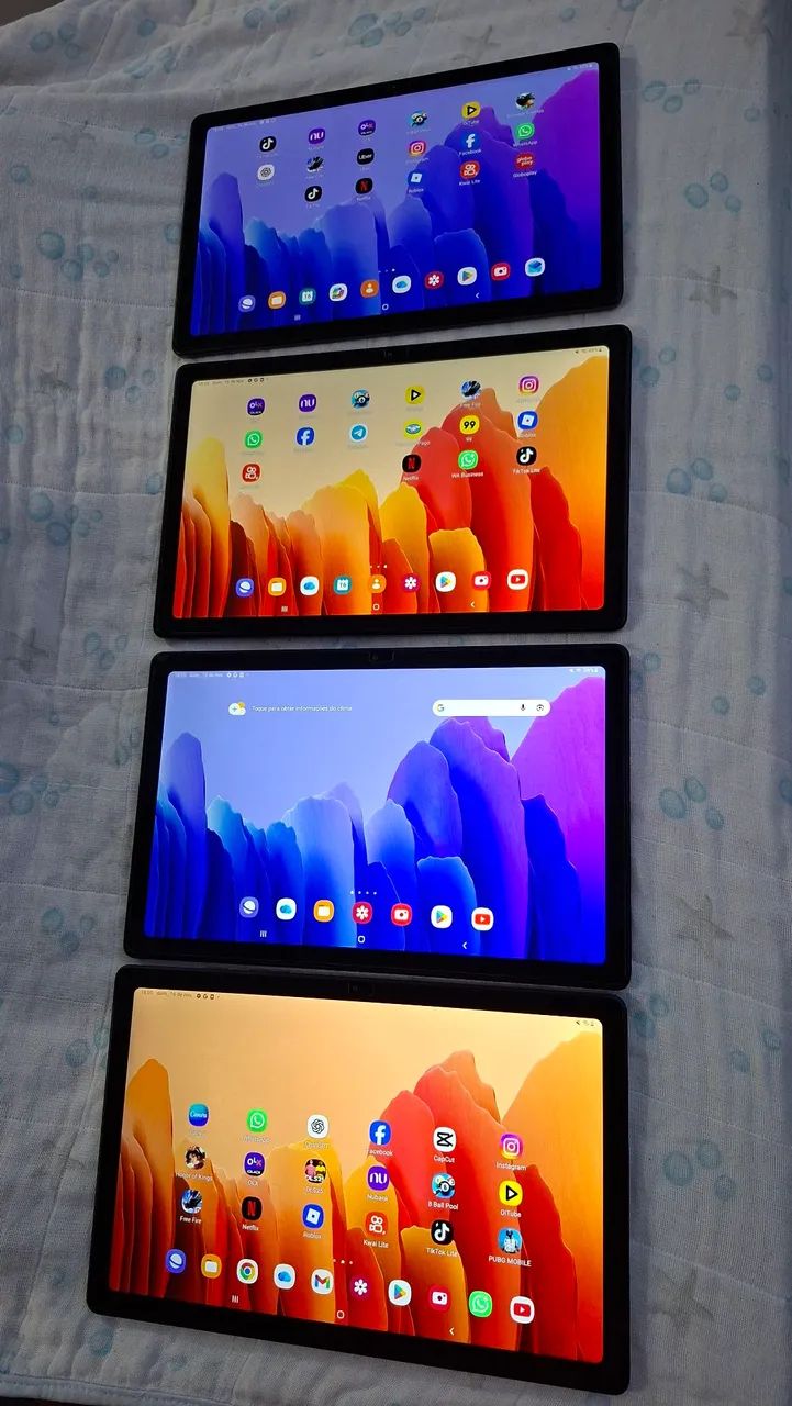 4 tablet samsung Tab A7 tela de 10 polegadas 64Gbs Net Wifi 600 CADA - Tablets e E-Readers ...