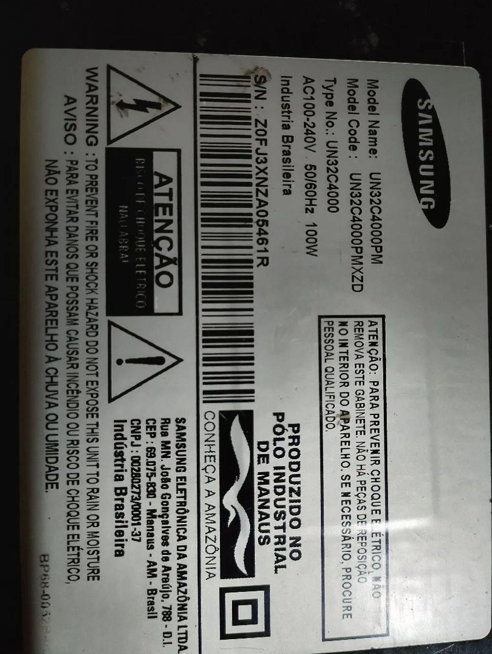 TV Samsung 32 de led N SMART funcionando! - TVs - Piedade, Rio de ...