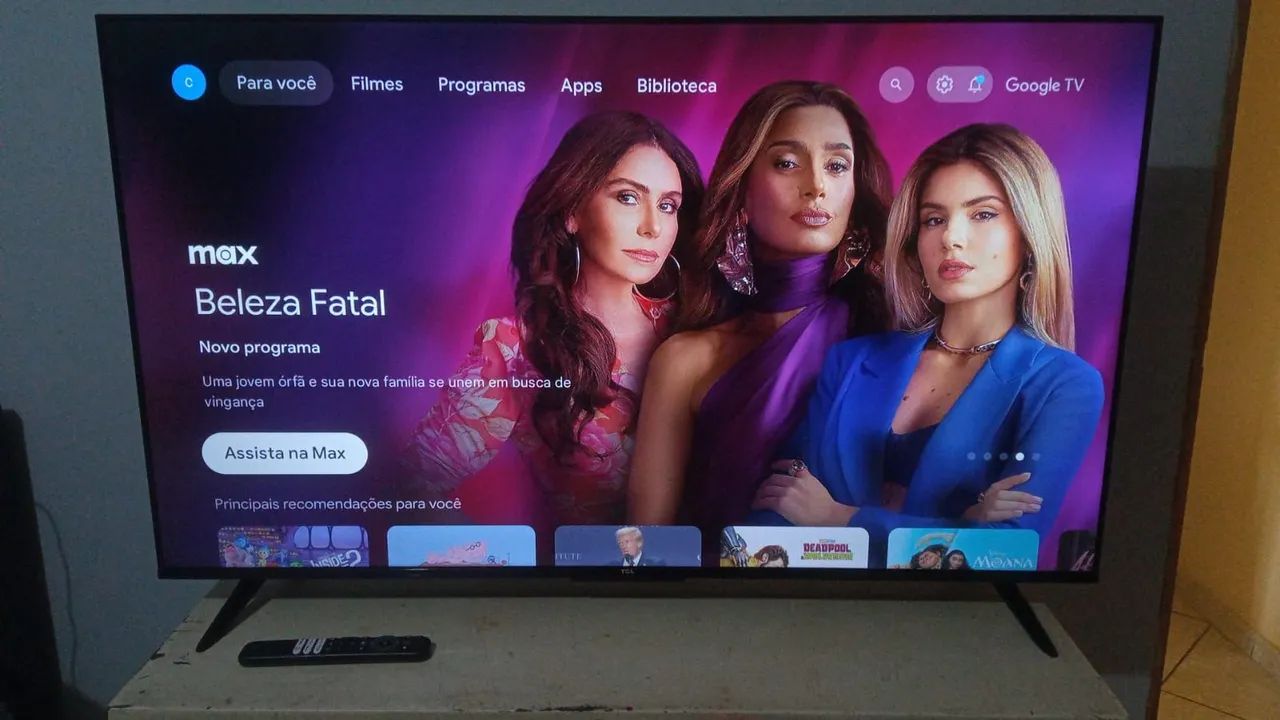 TV Smart TCL 50 polegadas 4K com comando de voz na garantia - TVs ...
