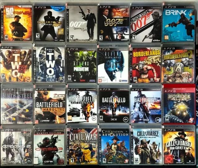 Jogos de Tiro / Guerra Ps3 - Ac cartão e Olx pay (temos outros jogos ...
