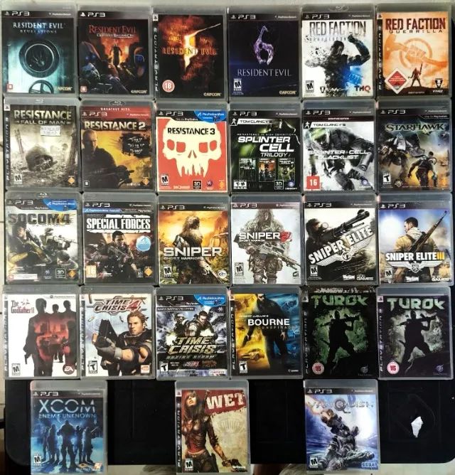 Jogos de Tiro / Guerra Ps3 - Ac cartão e Olx pay (temos outros jogos ...