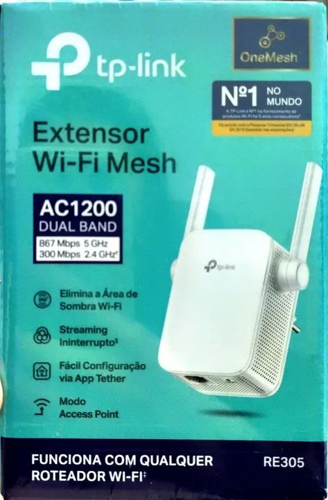 Extensor Wi-Fi Mesh TP-Link AC1200 RE305 - Conectividade e Dispositivos ...