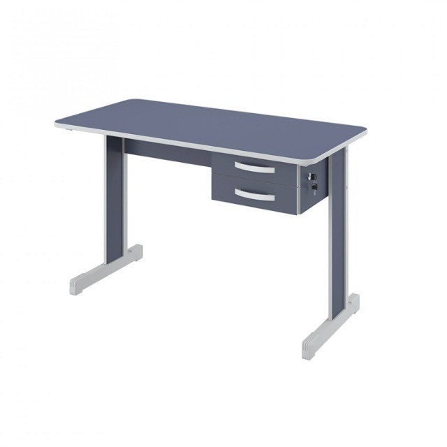Mesa para professor com 2 gavetas - 1,20x 0,60x 0,74 - cinza ou bege ...