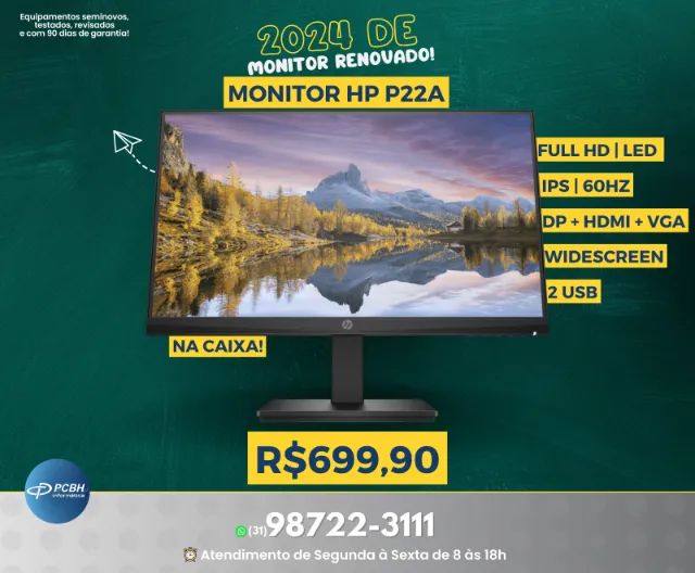 "monitor hp 9" no Brasil