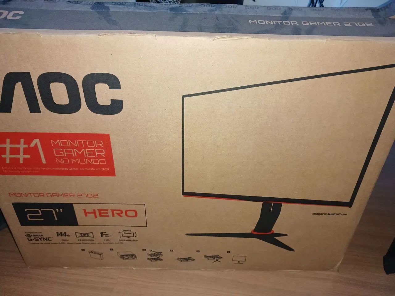 Monitor Gamer AOC 27G2 27'' 144Hz FreeSync - Monitores - Jardim Gralha ...
