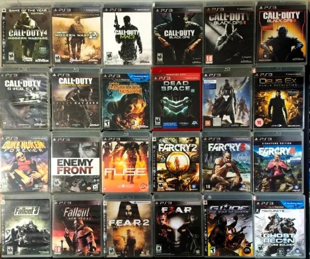 Jogos de Tiro / Guerra Ps3 - Ac cartão e Olx pay (temos outros jogos ...