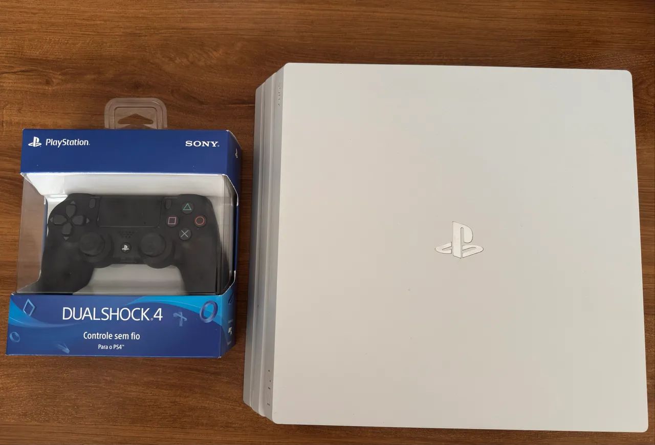 PS4 PRO Branco Desbloqueado 11.52 - SSD 1Tb Evo Samsung - Controle novo ...