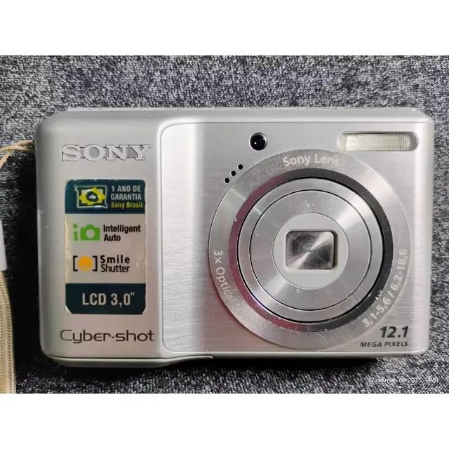 Câmera Digital Cyber Shot Sony 12.1 - DSC - 82100 Funcionando - Câmeras ...