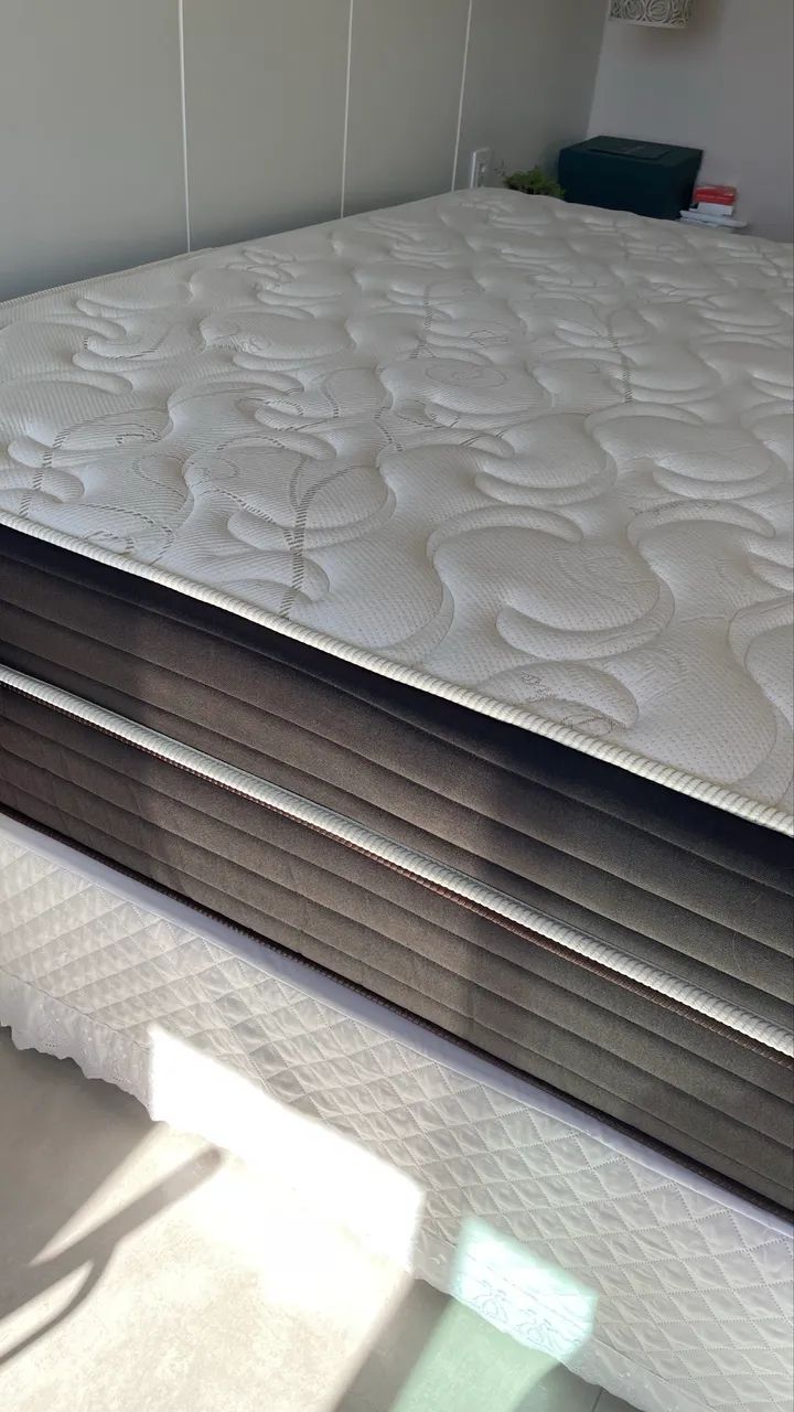 Colchão Ortobom Bellona king Size e cama box Baú - Camas e Colchões ...