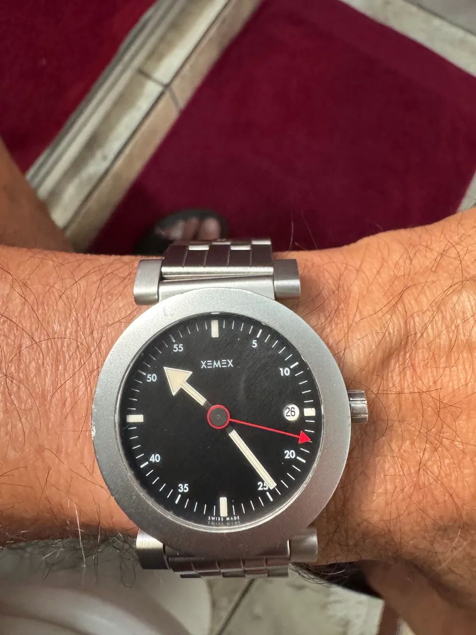 Relógio XEMEX suíço total, funcionamento automático, vidro de safira e ...