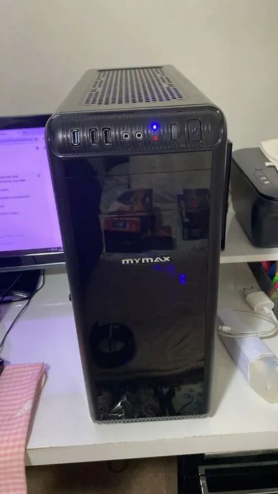 PC gamer básico com led azul Mymax Tornado - amd fx 4300, hd 500gb, xfx ...